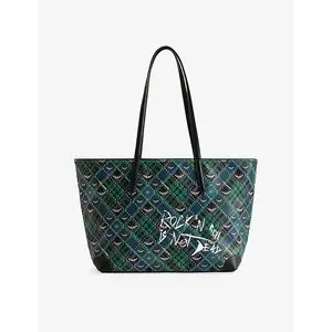 Zadig&Voltaire Z Shopper Punk Check Coated-canvas Tote Bag