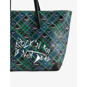Zadig&Voltaire Z Shopper Punk Check Coated-canvas Tote Bag