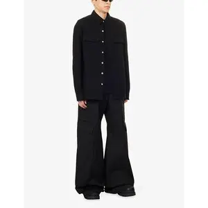 Rick Owens Regular-fit Flap-pocket Cotton-and-wool Shirt