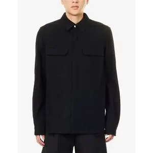 Rick Owens Regular-fit Flap-pocket Cotton-and-wool Shirt