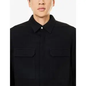 Rick Owens Regular-fit Flap-pocket Cotton-and-wool Shirt
