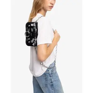 Zadig&Voltaire Kate Arty Tag Leather Wallet Bag