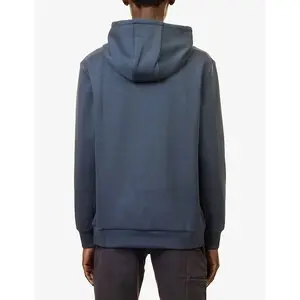 ARNE Interlock Stretch-jersey Hoody - Slate Blue
