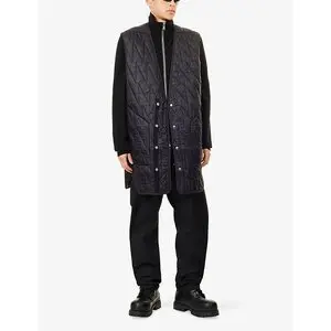 Rick Owens Larry Longline Padded Vest - Black