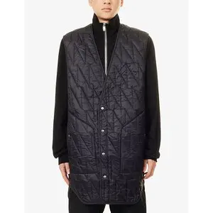 Rick Owens Larry Longline Padded Vest - Black