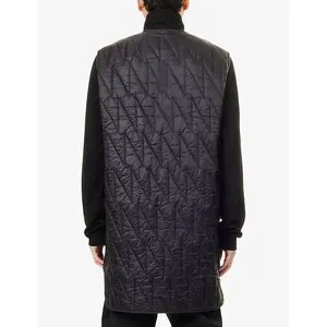 Rick Owens Larry Longline Padded Vest - Black
