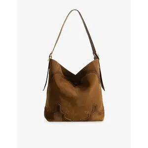 Zadig&Voltaire Jane Hobo Western Used Suede Shoulder Bag