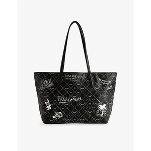Zadig&Voltaire Z Shopper Arty Tag Coated-canvas Tote Bag - Black