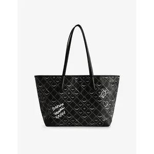 Zadig&Voltaire Z Shopper Arty Tag Coated-canvas Tote Bag - Black