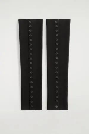 Cos Buttoned Leg Warmers - Black