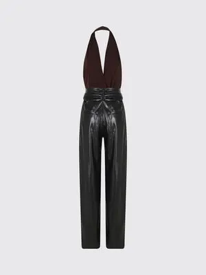 Andamane Draped Bi Jersey V-neck Jumpsuit - Brown