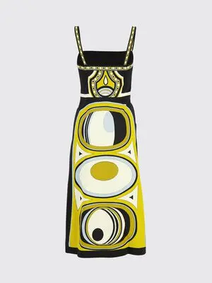 La DoubleJ Buy Me A Martini Ethnic Print Silk Midi Dress