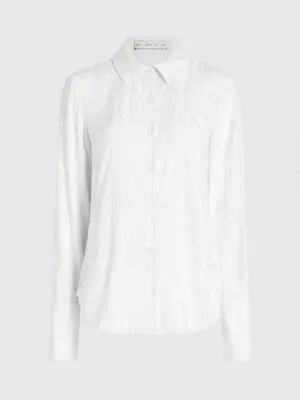 Proenza Schouler Classic Long-sleeve Shirt In Stretch Cotton