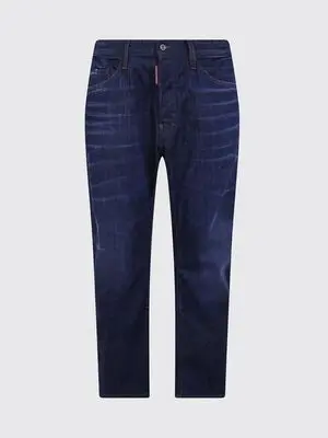 Dsquared2 Bro Mid-rise Straight Fit Jeans In Stretch Cotton Denim