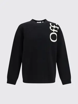 Off-White All-over Jacquard Logo Wool Blend Crewneck Jumper