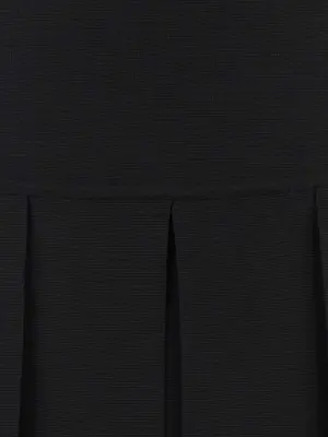Alaïa High-waisted Pleated Knit Maxi Skirt In Viscose And Silk - Black