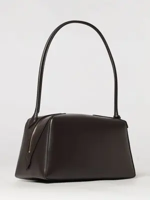 Alaïa Le Bouledogue Smooth Calfskin Leather Shoulder Bag - Brown