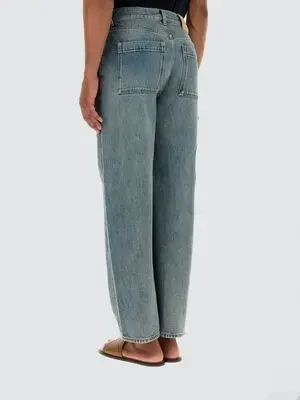 Loewe Mid-rise Straight Fit Jeans In Five-pocket Cotton