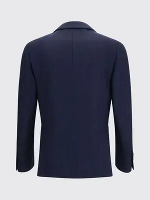 LARDINI Single-breasted Merino Wool Blazer With Two-button Closure