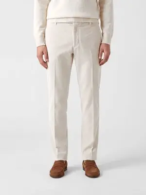 LARDINI Slim Fit Corduroy Chino Trousers