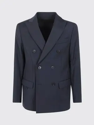 RRD Double-breasted Peak Lapel Blazer In Wool Blend