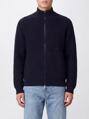 Emporio Armani Turtleneck Zip-up Wool Cardigan