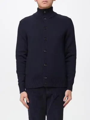 SLOWEAR High-neck Virgin Wool Cardigan With Button Closure