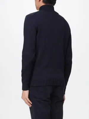 SLOWEAR High-neck Virgin Wool Cardigan With Button Closure