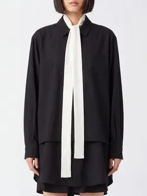 SACAI X CARHARTT WIP Long Crêpe Shirt Dress With Asymmetric Hem