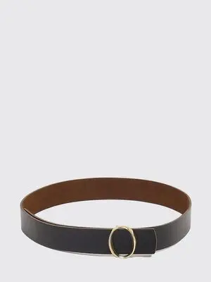 Orciani Reversible Smooth And Suede Leather Belt With Interlocking Buckle - Tobacco