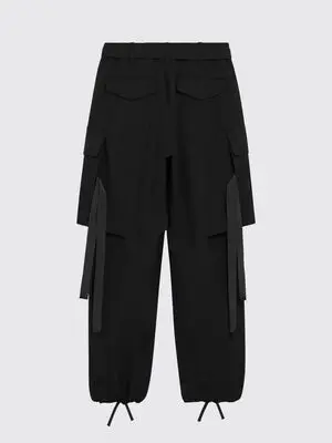 SACAI X CARHARTT WIP Wide Leg Cotton Cargo Trousers With Elasticated Waist