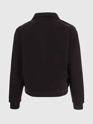Burberry Half-zip Cotton Sweatshirt With Equestrian Knight Logo
