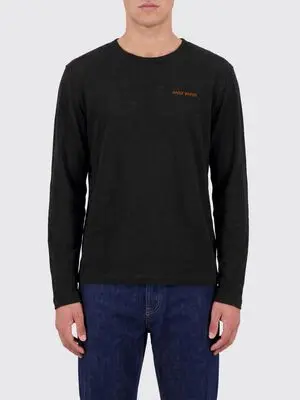 DAILY PAPER Long-sleeved Cotton-blend T-shirt With Logo - Black