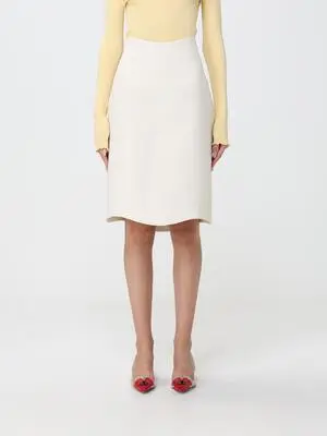 Alaïa High-waisted Pencil Mini Skirt In Cupro With Wavy Hem