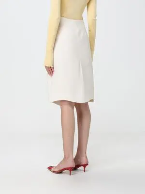 Alaïa High-waisted Pencil Mini Skirt In Cupro With Wavy Hem