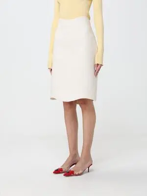 Alaïa High-waisted Pencil Mini Skirt In Cupro With Wavy Hem
