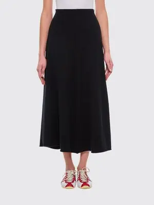 Extreme Cashmere High-waisted Midi Knit Skirt In Wool Blend