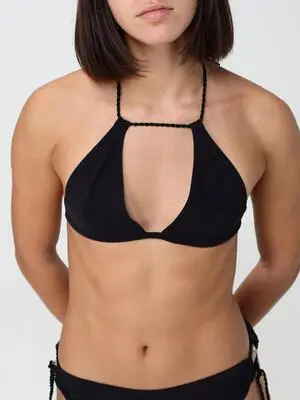 Alaïa Triangle Bikini In Polyamide With Low-rise Bottoms