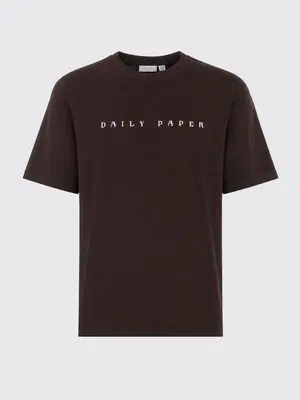 DAILY PAPER Crewneck Cotton T-shirt With Dropped Shoulders And Logo