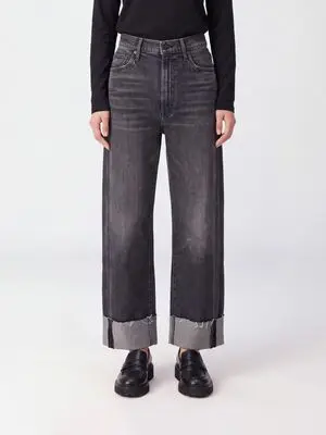 MOTHER The Half Pipe High-waisted Cotton Denim Baggy Jeans