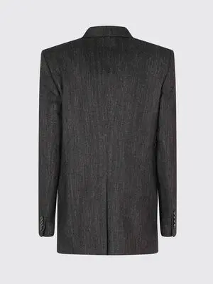 Tagliatore Chevron Wool Double-breasted Blazer With Peak Lapels
