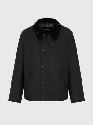 Barbour Transport Short Waxed Cotton Jacket With Corduroy Collar