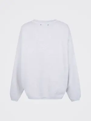 GOLDEN GOOSE Oversized Cotton Sweatshirt With Contrast Logo And Dropped Shoulders