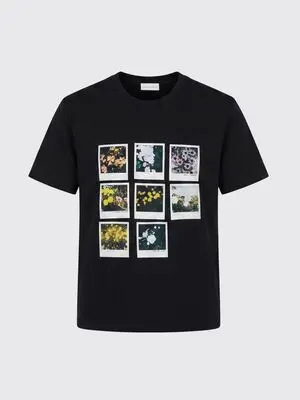 Dries Van Noten Graphic Print Cotton Crew-neck T-shirt - Black