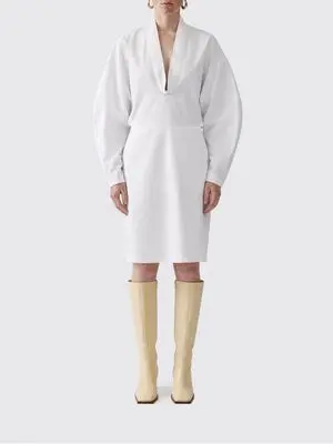 Jacquemus Colombe V-neck Cotton Midi Dress