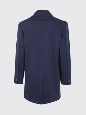RRD Single-breasted Knee-length Trench Coat In Technical Fabric - Blue