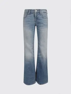 7 For All Mankind Low Flare Mid-rise Flared Jeans In Denim - Blue
