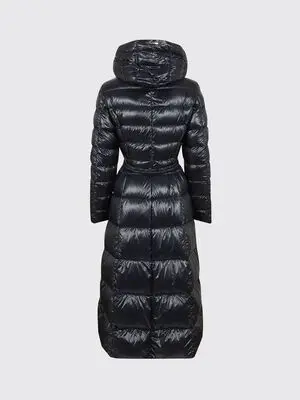 Herno Water-repellent Long Quilted Nylon Down Jacket With Hood