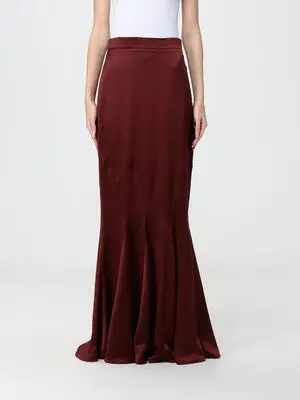 Max Mara High-waisted Pencil Midi Skirt In Silk Crêpe With Train Detail