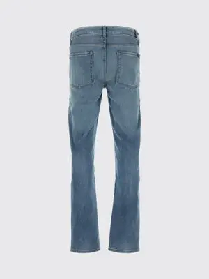 7 For All Mankind Mid-rise Slim-fit Skinny Jeans In Cotton Denim - Gnawed Blue